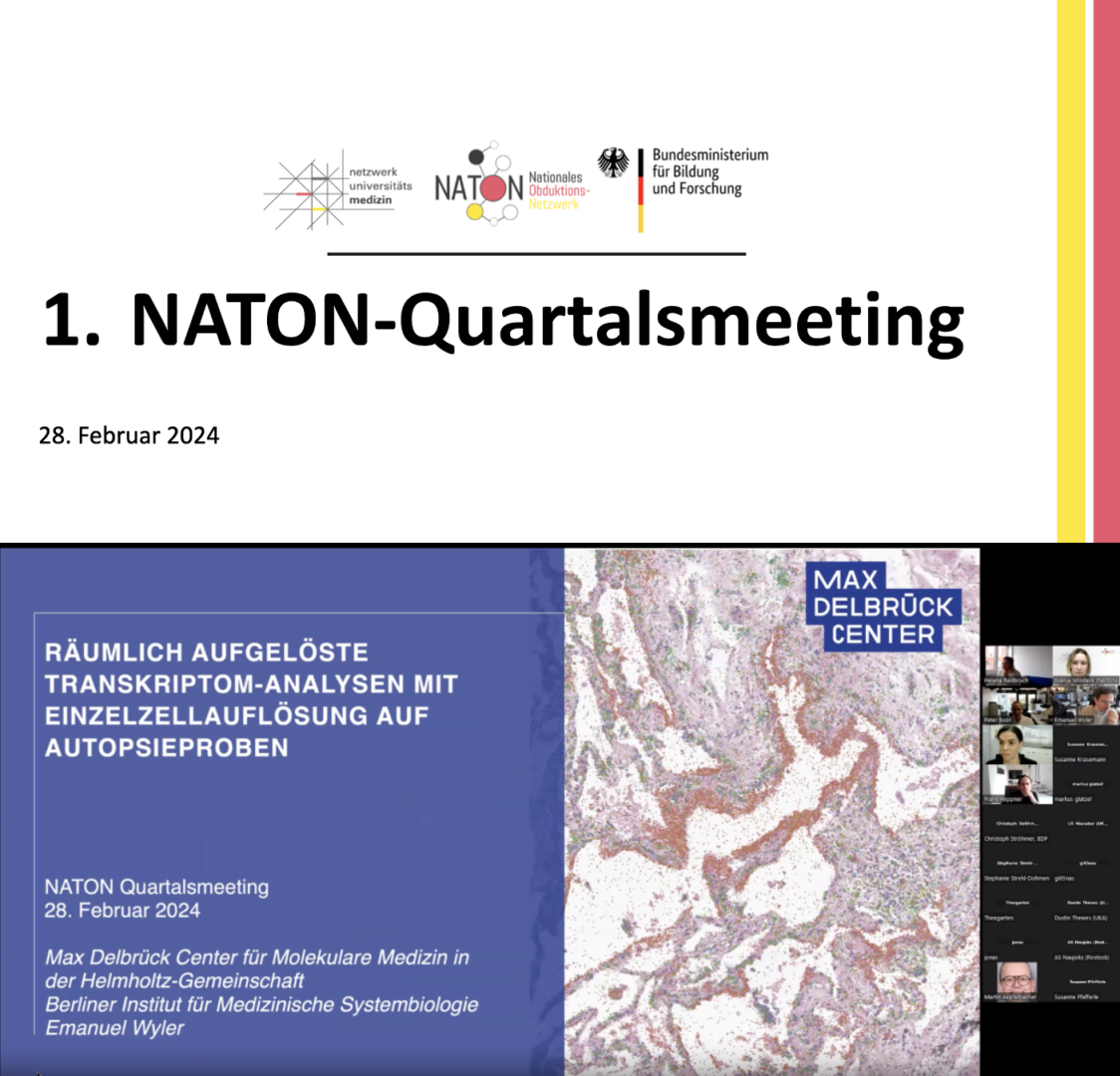 1. NATON-Quartalsmeeting 2024 – Nationales Obduktionsnetzwerk
